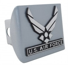 US Air Force Metal Silver Hitch Cover – AMG Emblems