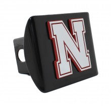 Nebraska Huskers Red Trim Black Metal Hitch Cover – AMG Emblems