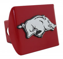 University of Arkansas Razorback on Cardinal Metal Hitch Cover – AMG ...