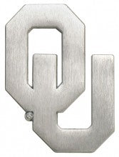 University of Oklahoma Sooners Brushed OU Metal Auto Emblem – AMG Emblems