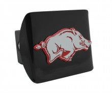 University of Arkansas Razorback Crimson Edge on Black Metal Hitch Cov ...