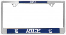 Rice University Owls Metal License Plate Frame – AMG Emblems