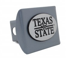 Texas State University Bobcats Oval Silver Metal Hitch Cover – AMG Emblems