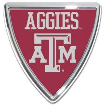 Texas A&M Aggies Shield Metal Auto Emblem – AMG Emblems