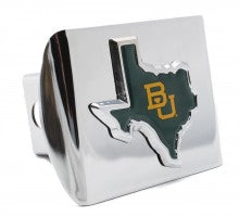 Baylor University Bears TX Shape Colors on Chrome Metal Hitch Cover ...