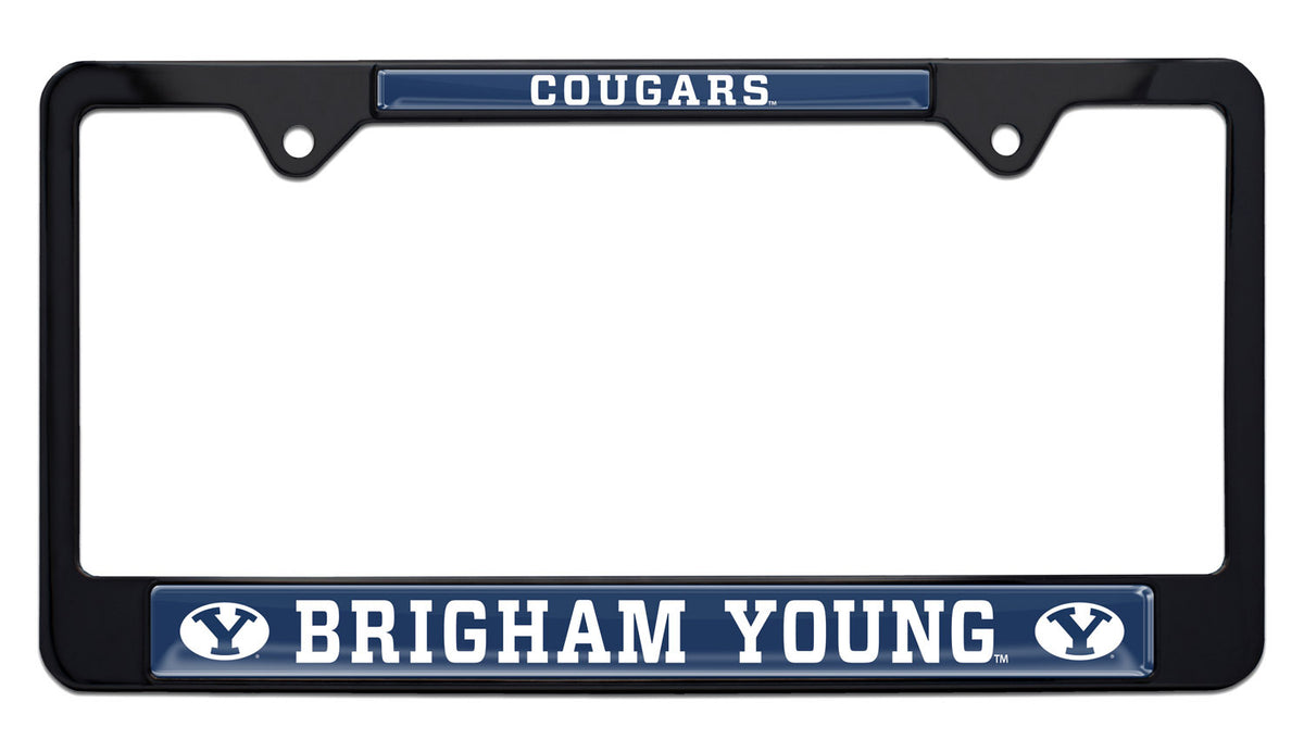 Brigham Young University Cougars Metal License Plate Frame – AMG Emblems