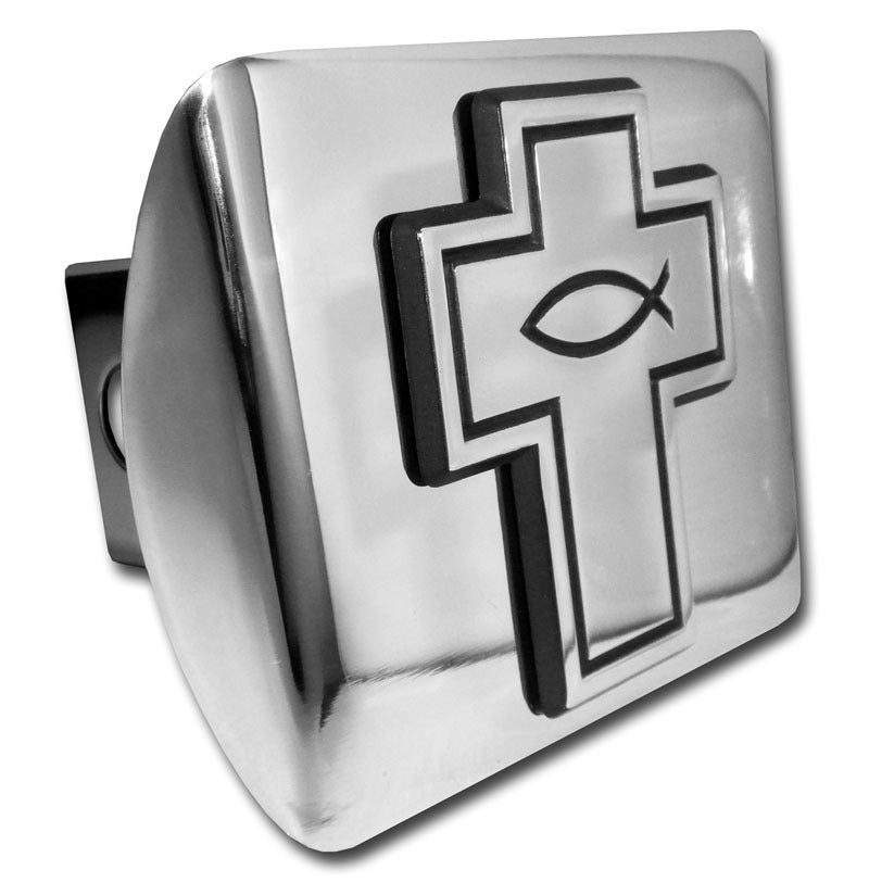 Christian Cross Chrome Metal Hitch Cover – AMG Emblems