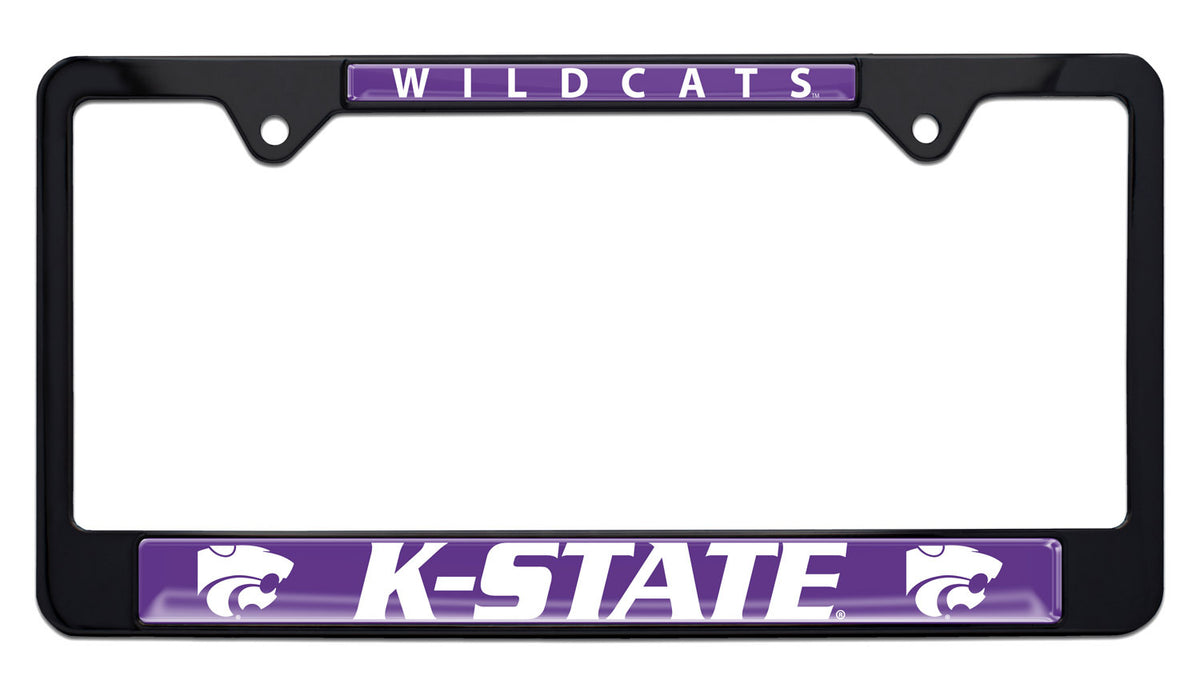 Kansas State Wildcats Mascot Black Metal License Plate Frame – AMG Emblems