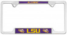 LSU Alumni Metal License Plate Frame – AMG Emblems