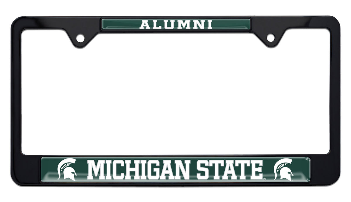 Michigan State Alumni Black Metal License Plate Frame – AMG Emblems