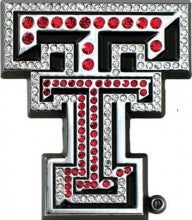 Texas Tech University Red Crystal Metal Auto Emblem – AMG Emblems