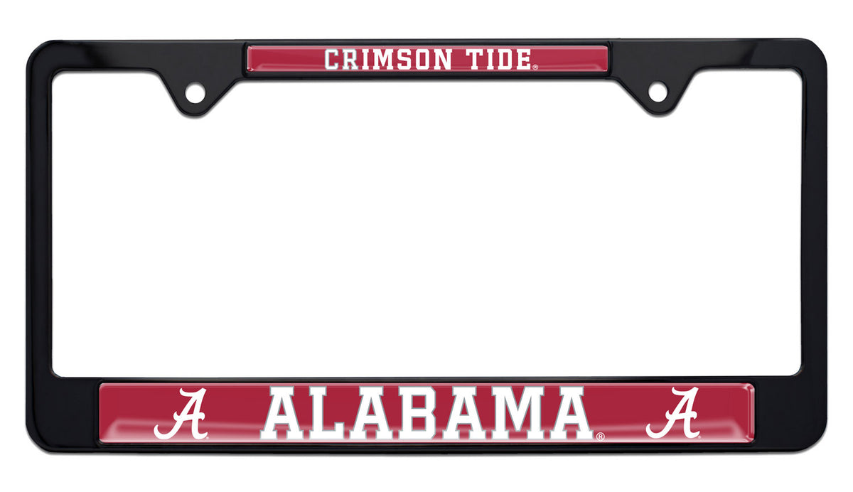 University of Alabama Crimson Tide Black Metal License Plate Frame ...