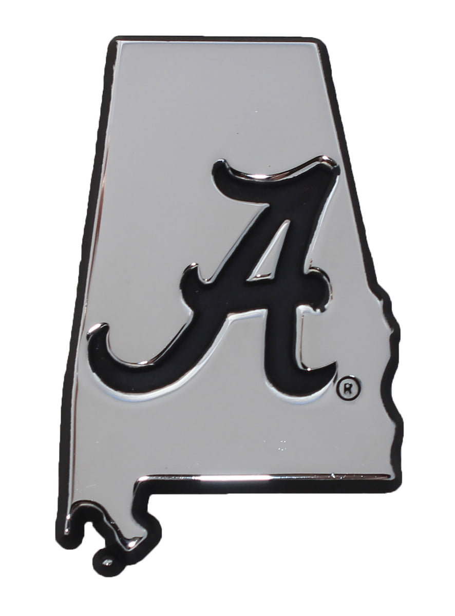 University of Alabama Crimson Tide State of Alabama Metal Auto Emblem ...