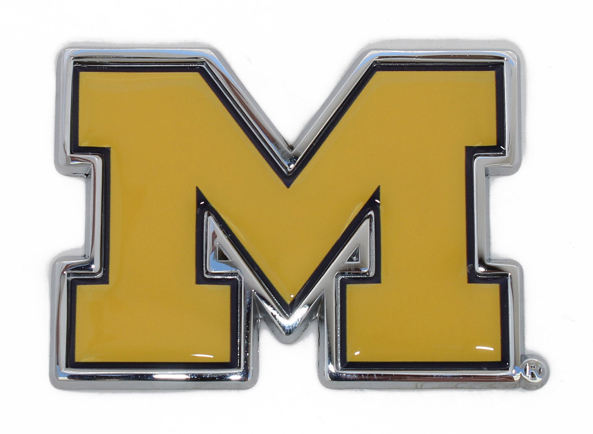 Michigan Wolverines Maize Metal Auto Emblem – AMG Emblems