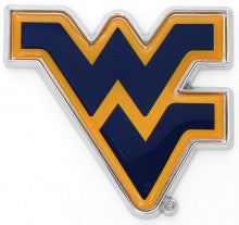 West Virginia University Blue WV Metal Auto Emblem – AMG Emblems
